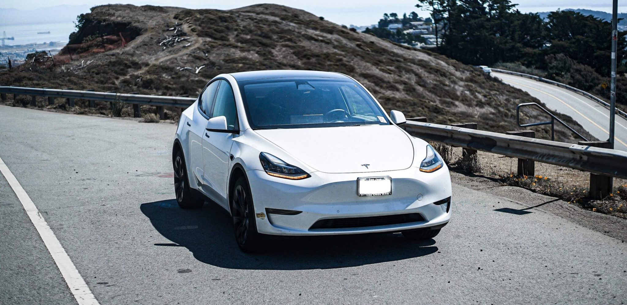 2022 White Tesla Model Y | Xscape Rentals | San Francisco Car Rental